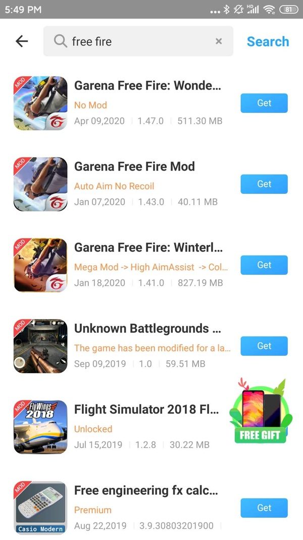 Garena Free Fire mod updated with auto aim and no recoil no root